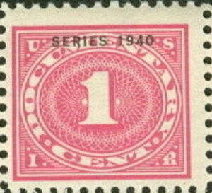 Stamp: Documentary - Numeral (Series 1940) (United States of America ...
