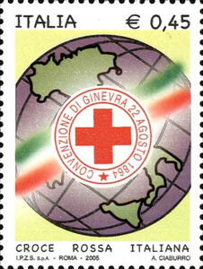 Stamp: Italian Red Cross (Italy(The institutions 2005) Mi:IT 3067,Sn:IT ...