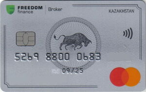 Bank Card: Invest Card (Freedom Finance Bank, KazakhstanCol:KZ-MC-0053