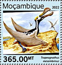 Stamp: Tropeognathus mesembrinus (Mozambique(Flying Dinosaurs (2022 ...