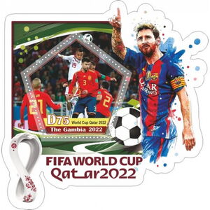 Stamp: Sports football 2022 FIFA World Cup in Qatar (Gambia: Illegal ...
