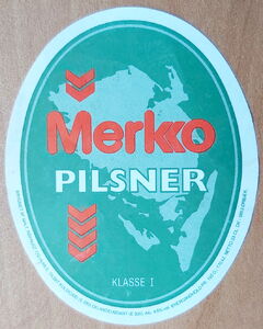 Drink Label: Merko Pilsner (Orbaek Bryggeri, DenmarkCol:DK-BEER-000809