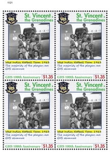 Postzegel: Girl's High School, 100th Anniversary (Saint Vincent en de ...