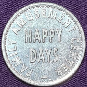 Token: Family Amusement Center - Happy Days (United States of America ...