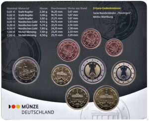 Coin: Various Euro (Mint Set 2022) (Germany, Federal Republic(2002 ...