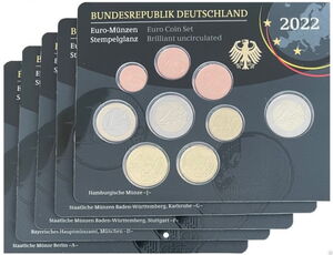 Coin: Various Euro (Mint Set 2022) (Germany, Federal Republic(2002 ...