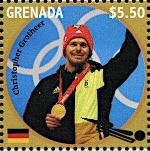Stamp: Christopher Grotheer (Grenada(Gold Medal Winners of the Beijing ...