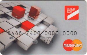 Bank Card: MasterCard Unembossed (Bank Delta, UkraineCol:UA-MC-0296.02