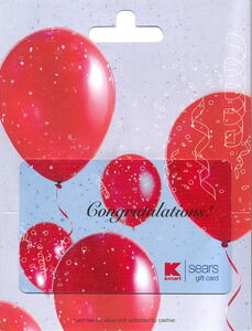 Gift Card: Congratulations (Kmart and Sears, United States of America ...