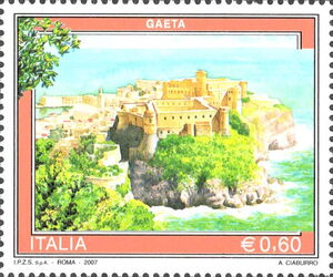 Stamp: Gaeta (Italy(Tourist Attractions) Mi:IT 3171,Sn:IT 2804,Yt:IT ...