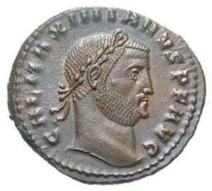 Coin: 1 Follis (Roman Empire(305~311 - 51st Emperor Galerius Maximianus ...