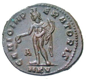 Coin: 1 Follis (Roman Empire(305~311 - 51st Emperor Galerius Maximianus ...