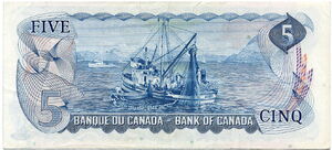 Banknote: 5 Dollars (Canada(1969-1975 Issue) Wor:P-87br