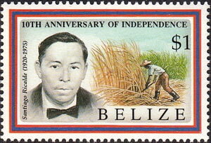 Stamp: Santiago Ricalde (1926-1975) (Belize(Famous Belizeans) Mi:BZ ...