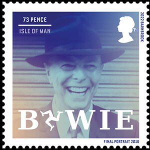 Stamp: David Bowie, Final Portrait 2016 (Isle of Man(David Bowie ...