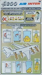 Safety Card: A300 (Air Inter, FranceCol:ITF-FR-0009