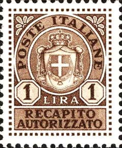 Stamp: Italia (Italy(Lieutenancy - Authorized Delivery) Mi:IT BZ6,Sn:IT ...