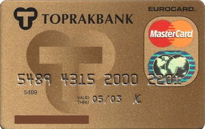 Bank Card: Toprakbank - Eurocard (Toprakbank, Türkiye (Turkey)Col:TR-MC ...