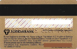 Bank Card: Toprakbank - Eurocard (Toprakbank, Türkiye (Turkey)Col:TR-MC ...