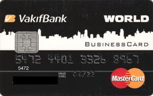 Bank Card: Vakıfbank, World (VakifBank, Türkiye (Turkey)Col:TR-MC-0553