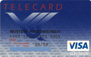 Bank Card: Yapı Kredi, Telecard (Yapi Kredi Bankasi, Türkiye (Turkey ...