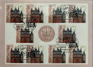 Stamp: Booklet-Frankenberg Hall (Germany, Federal RepublicMi:DE MH78,Yt ...