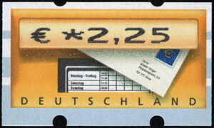 Stamp: ATM Labels (Germany, Federal Republic(ATM Labels) Mi:DE ATM5.1R