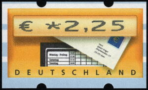 Stamp: ATM Labels (Germany, Federal Republic(ATM Labels) Mi:DE ATM5.2R