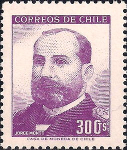 Stamp: Jorge Montt (1847-1922) (Chile(Presidents) Mi:CL 653,Sn:CL 354 ...