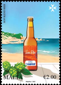Stamp: San Blas - Hop Blend Beer (Malta(Local Beverages of Malta (2022 ...