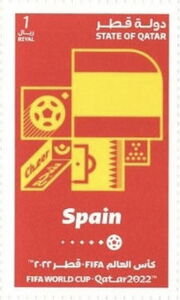Stamp: Spain (Qatar(2022 World Footbal Cup, Qatar : Participating Teams ...