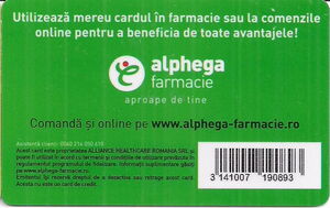 Functional Card: Alphega Club (Pharmacies and Drugstores, Romania ...