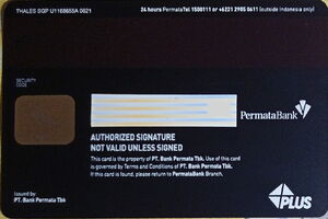 Bank Card: ME Credit (Permata Bank, IndonesiaCol:ID-VI-0100