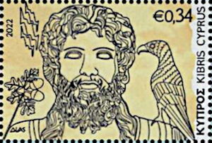 Stamp: Zeus (Cyprus(The Olympian Gods (2022)) Mi:CY 1484,Sn:CY 1380a,Yt ...