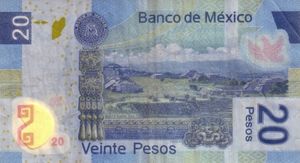 Banknote: 20 Pesos (Mexico) (2004-2017 Issue) Wor:P-122e