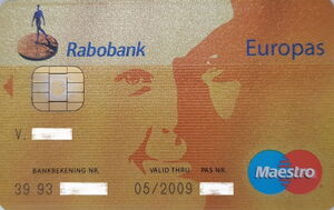 Bank Card: Rabobank (Rabobank, NetherlandsCol:NL-MS-0025.06