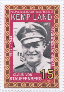 Stamp: Claus von Stauffenberg (New Zealand: Cinderella Stamps(Kemp Land ...