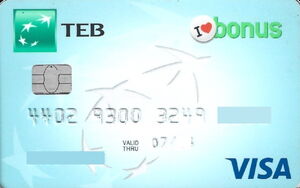 Bank Card: TEB Bonus (Turk Ekonomi Bankasi, Türkiye (Turkey)Col:TR-VI-0532