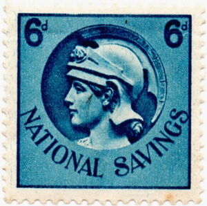 Stamp: Britannia (United Kingdom: Cinderella Stamps(National Savings ...