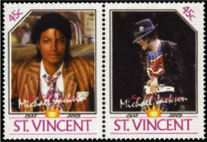 Stamp: Michael Jackson (1958-2009) (Saint Vincent & The Grenadines ...