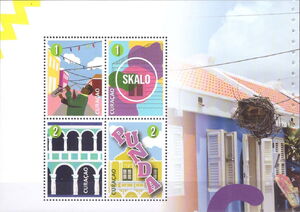 Stamp: Willemstad UNESCO World Heritage Site 25 Years (Curaçao ...