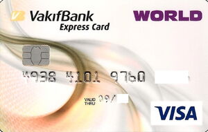 Bank Card: Vakıfbank, Express Card (VakifBank, Türkiye (Turkey)Col:TR ...