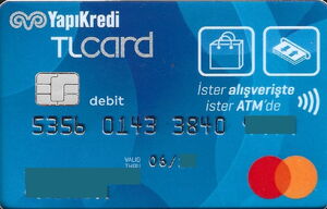 Tarjeta de Banco: TL Card, Debit (Yapi Kredi Bankasi, Türkiye (Turquía ...