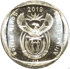 Coin: 2 Rand (South Africa - Afrika Dzonga - English & Tsonga) (South ...