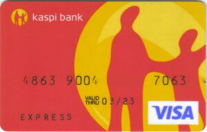 Bank Card: Kaspi Bonus (Kaspi Bank, KazakhstanCol:KZ-VI-0007.07