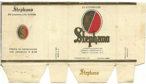 Cigarette Pack: Stephano (ArgentinaCol:AR-CT-4125
