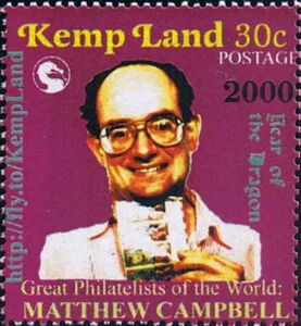 Stamp: Matthew Campbell (philatelist) (New Zealand: Cinderella Stamps ...