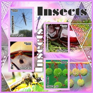 Stamp: Fauna Insects (Ghana: Illegal StampsCol:GH 2017-03/1