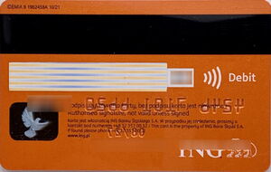 Bank Card: VISA Debit - ING Bank - Raccoon (ING Bank Śląski SA ...