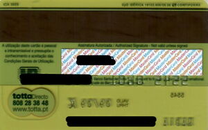 Bank Card: Totta Light (Banco Totta & Acores, PortugalCol:PT-MC-0012.04